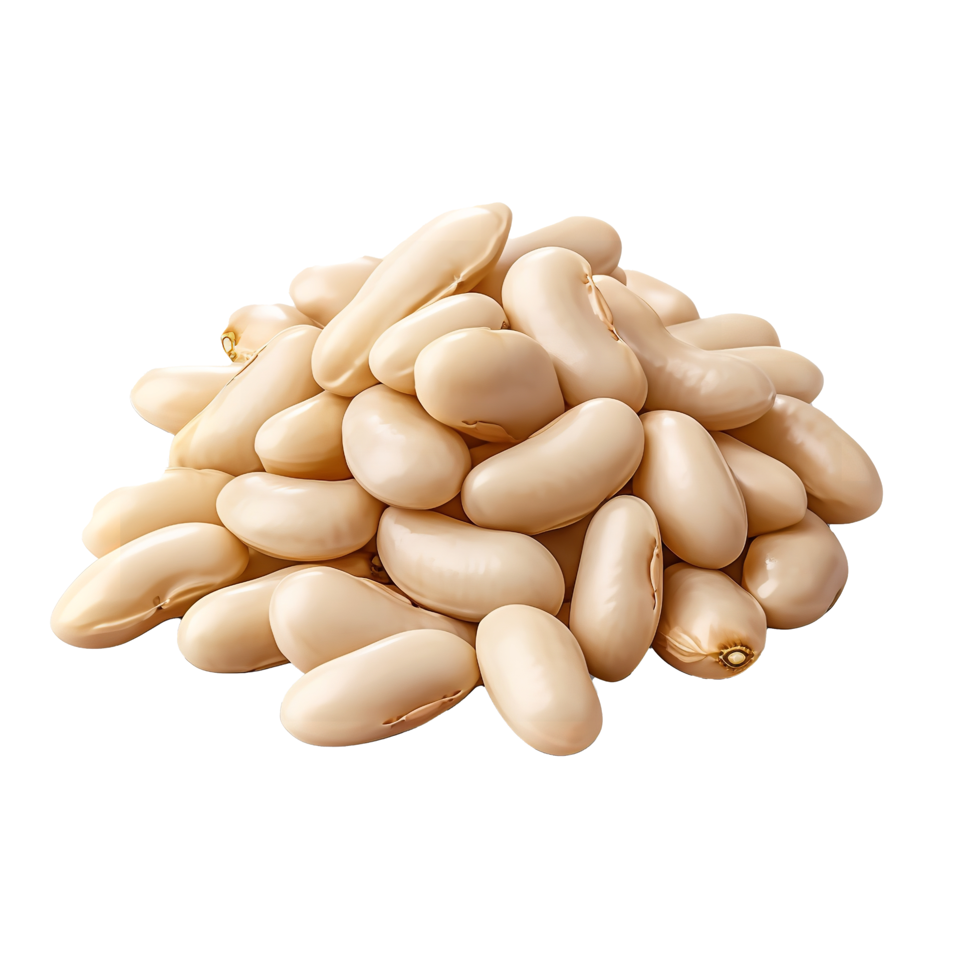 AI generated So beautiful white Beans isolated on transparent ...