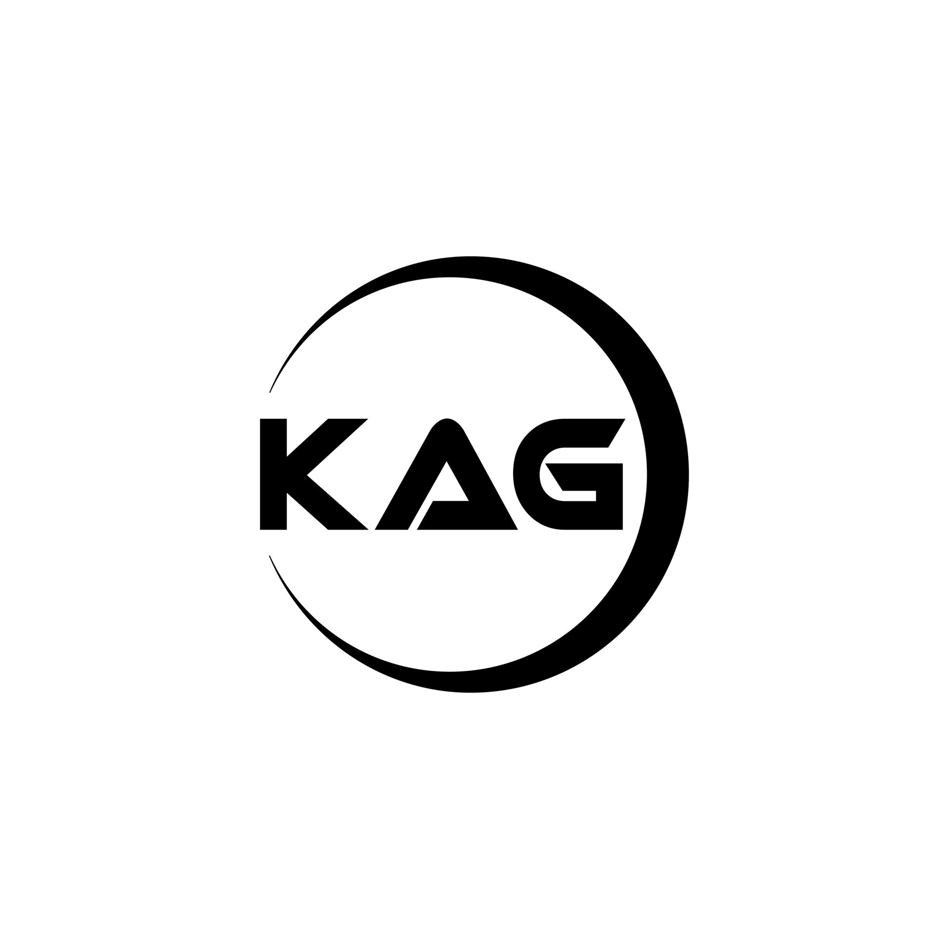 kag letra logo diseño, inspiración para un único identidad. moderno elegancia y creativo diseño ...
