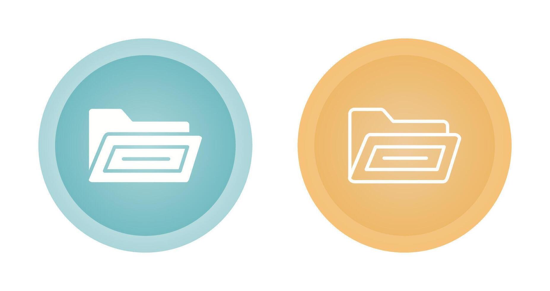 Open File Folder Vector Icon 38340173 Vector Art at Vecteezy