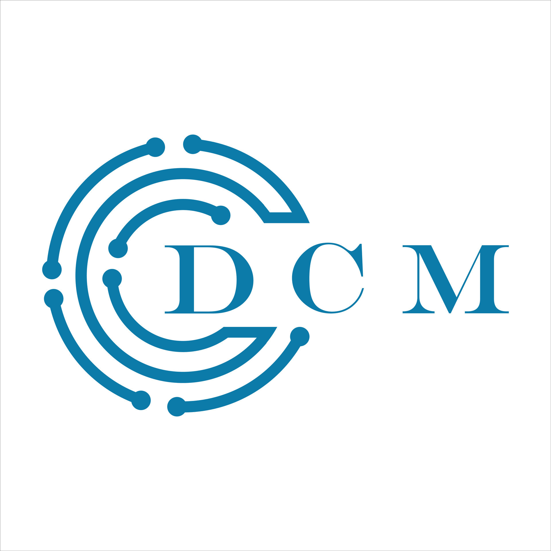 DCM letter design. DCM letter technology logo design on white background. 38342701 Vector Art at ...