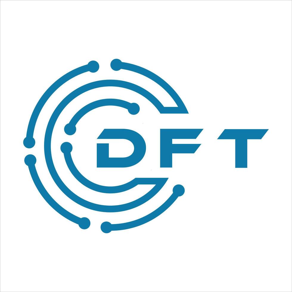 Dft Letter Design Dft Letter Technology Logo Design On A White Background 38342722 Vector Art