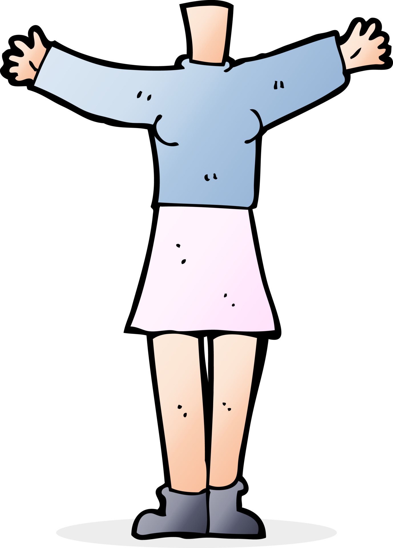 Cartoon Female Body Add Photos Or Mix And Match Cartoons 38343357 Png