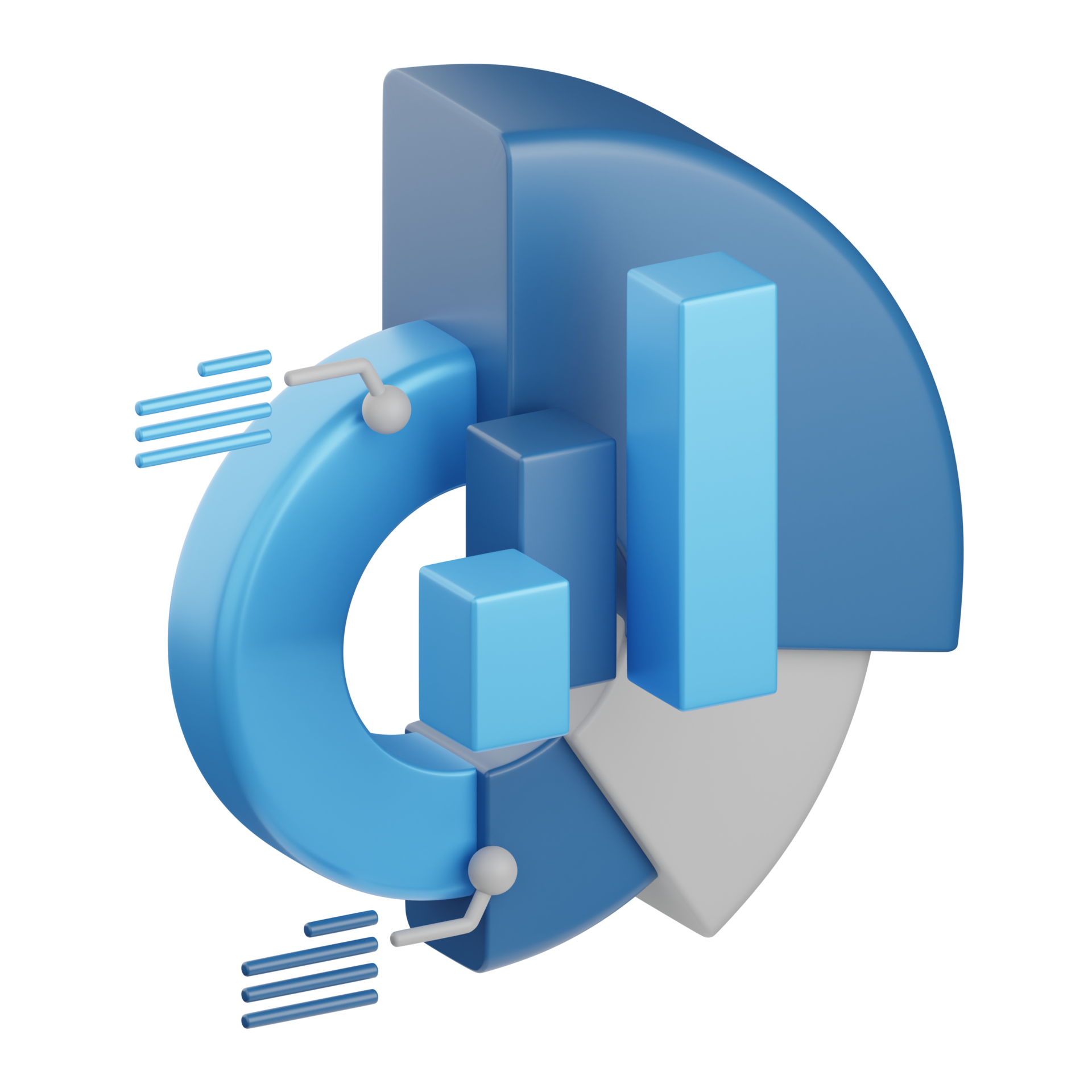 3d Rendering Statistics Isolated Useful For Business Analytics Web Money And Finance Design