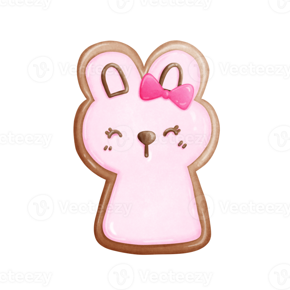 Easter rabbit cookie clip art, rabbit cartoon images, Easter cartoon ...