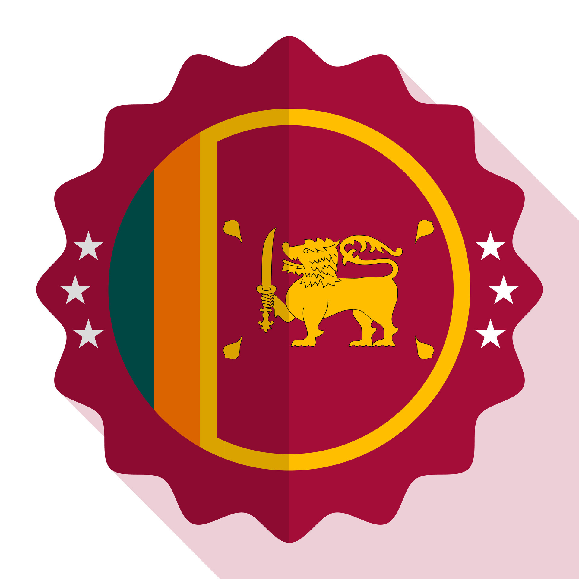 Sri Lanka quality emblem, label, sign, button. Vector illustration ... Sri Lanka quality emblem, label, sign, button. Vector illustration ...