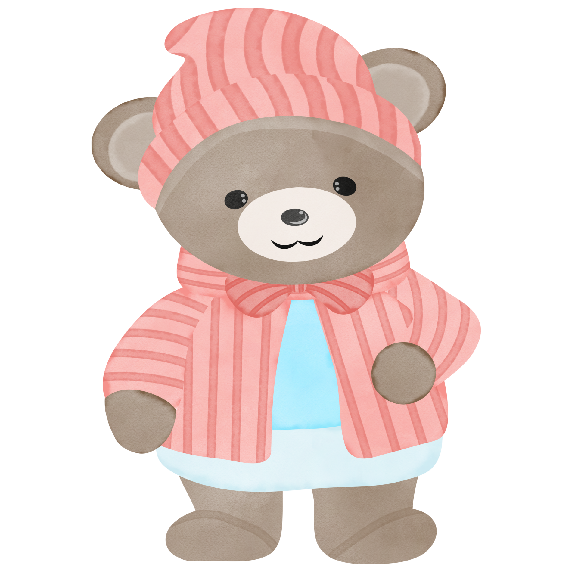 Cute Brown Bear 38360911 Png
