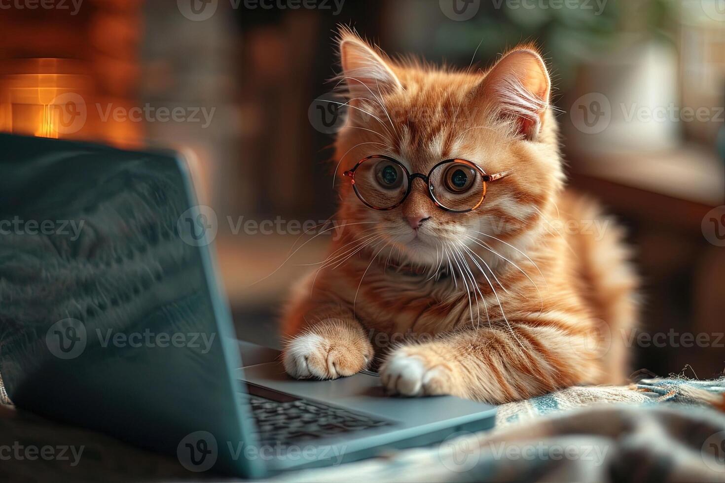Cat Using Laptop Stock Photos, Images and Backgrounds for Free Download