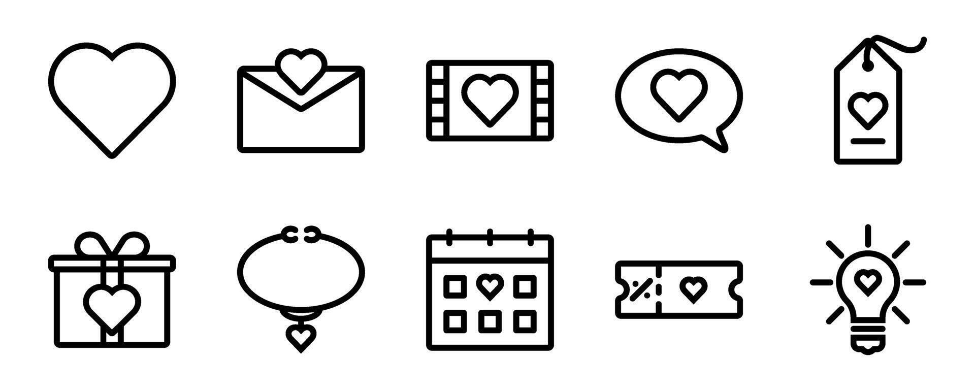 Free Vector Icons Of Valentines Day Icons Of Valentines Day Icons Set