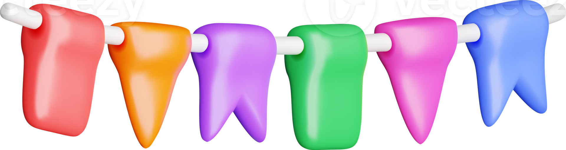 3d Pennant Bunting Flags 38365583 Png