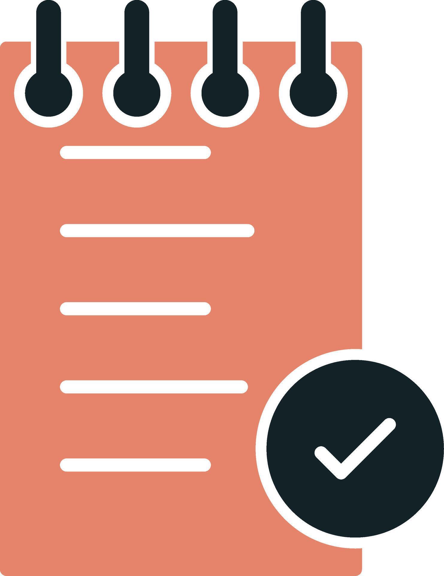 Notes Completed Vector Icon 38369092 Vector Art at Vecteezy