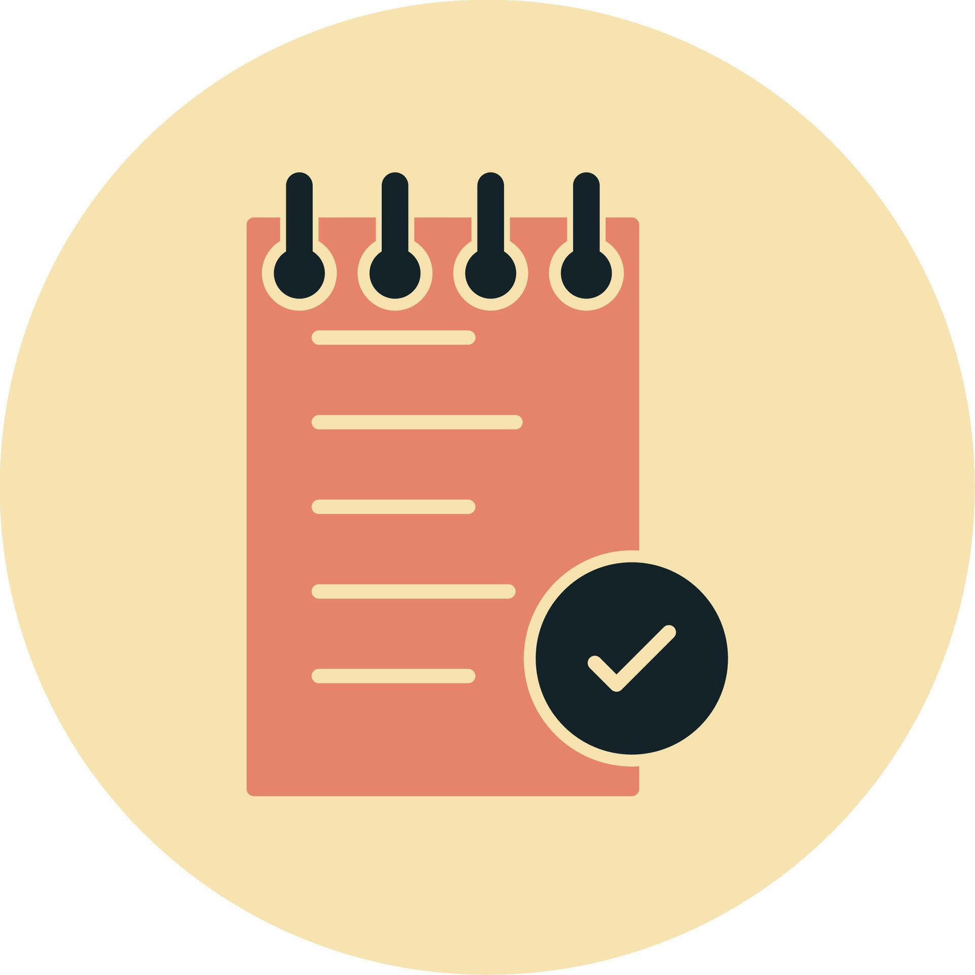 Notes Completed Vector Icon 38369280 Vector Art at Vecteezy