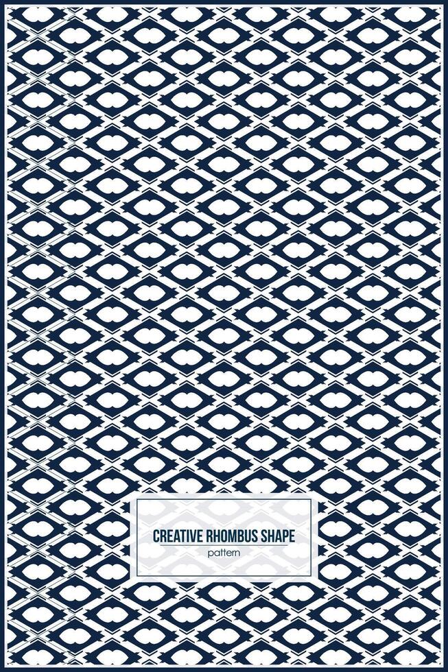 Creative Pattern Of Abstract Rhombus Shape With Dark Style 38442059