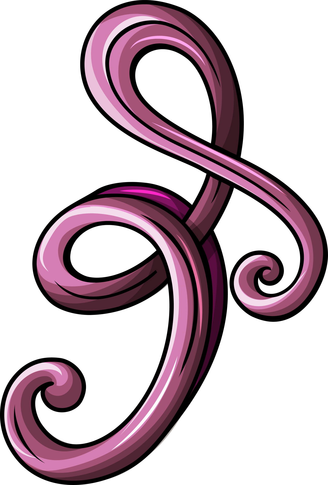 Cartoon decorative curl 38453479 PNG