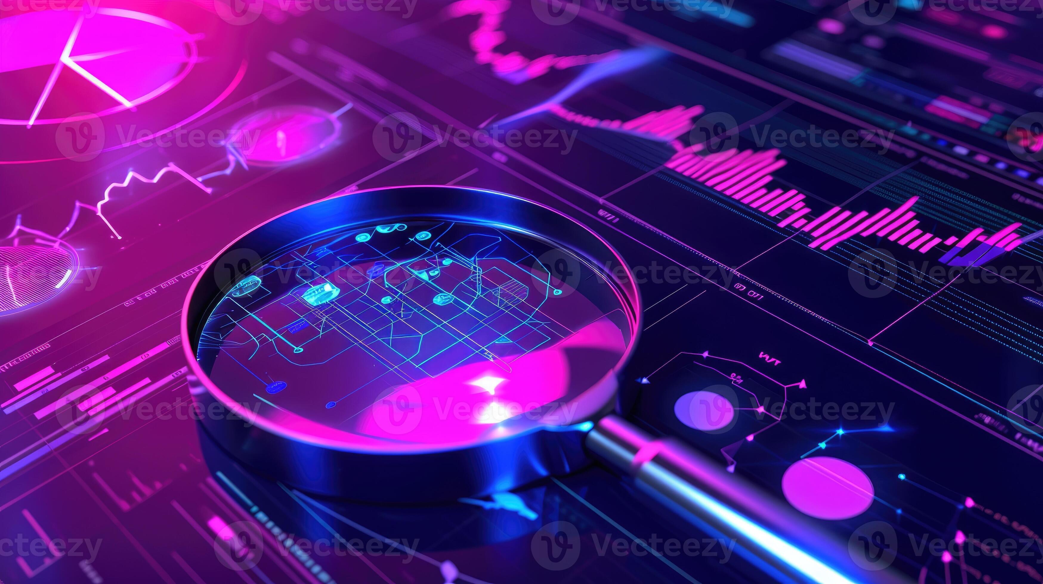 AI generated Data analysis and search engine optimization concept ...