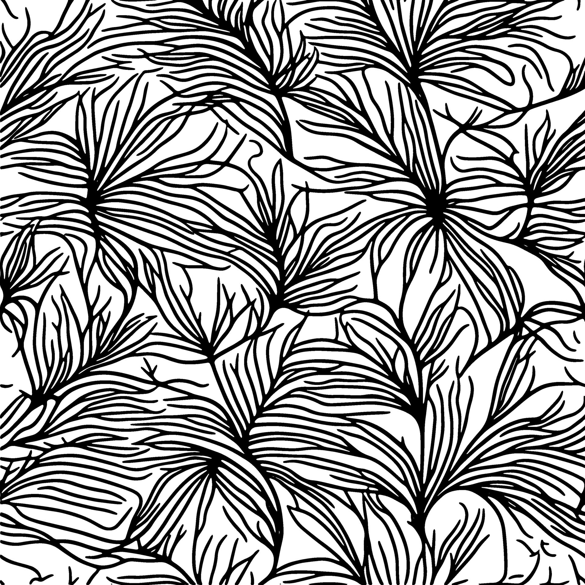 Seamless Abstract Grass Pattern Line Abstract Pattern For Fabric Design 38457723 Vector Art At