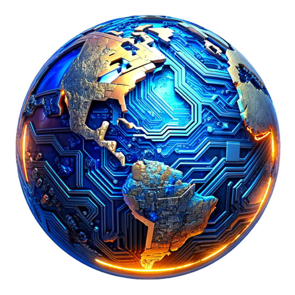 Ai Generated World Global Network Digital Technology 38462762 Png