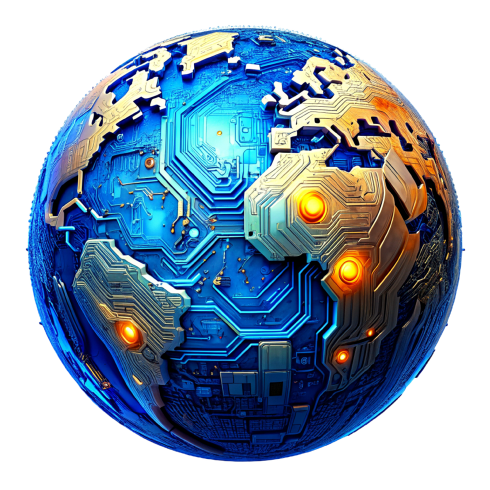 Ai Generated World Global Network Digital Technology 38462831 Png