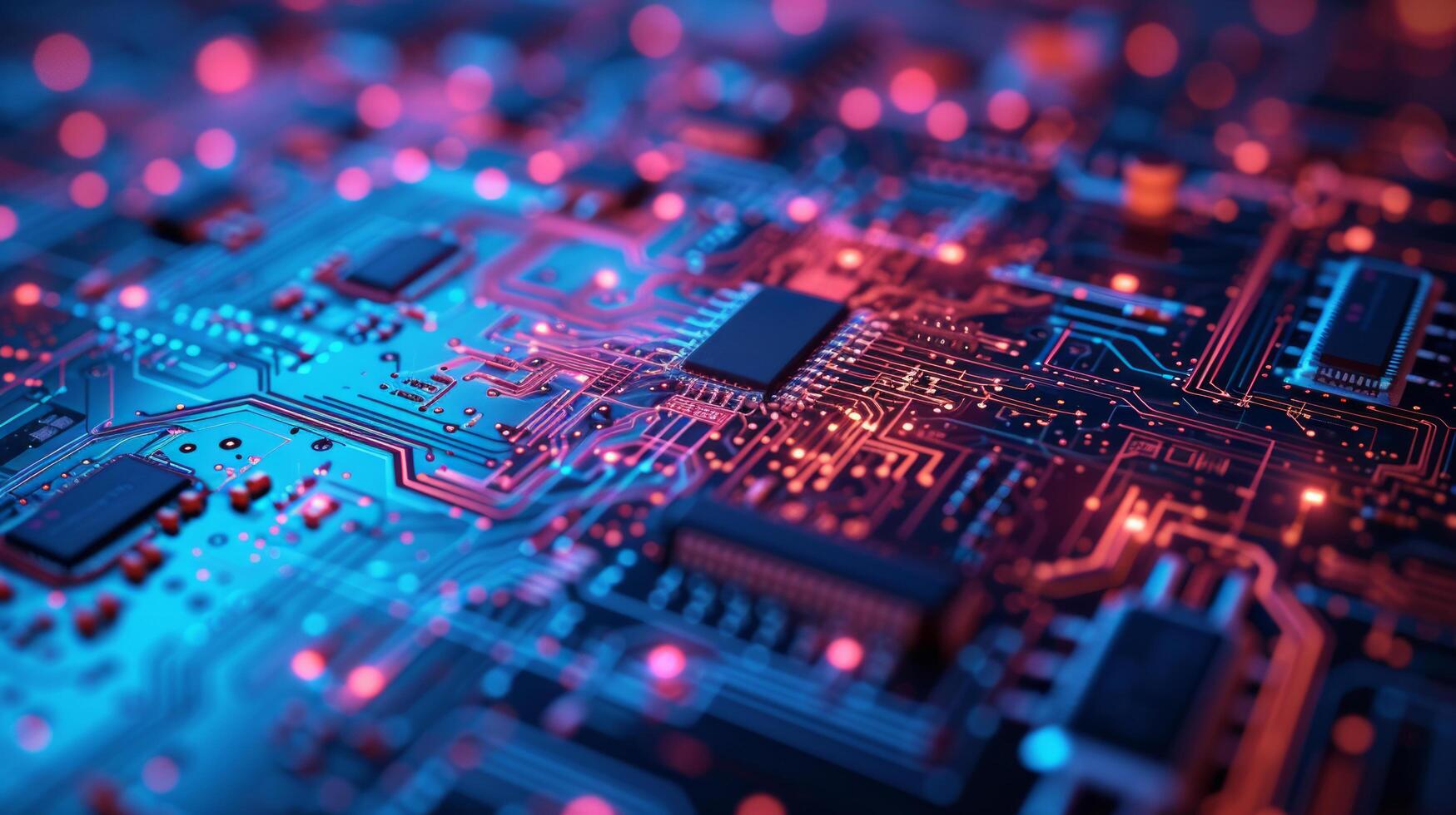AI generated Simplified electrical schematics in a vibrant, tech ... AI generated Simplified electrical schematics in a vibrant, tech ...