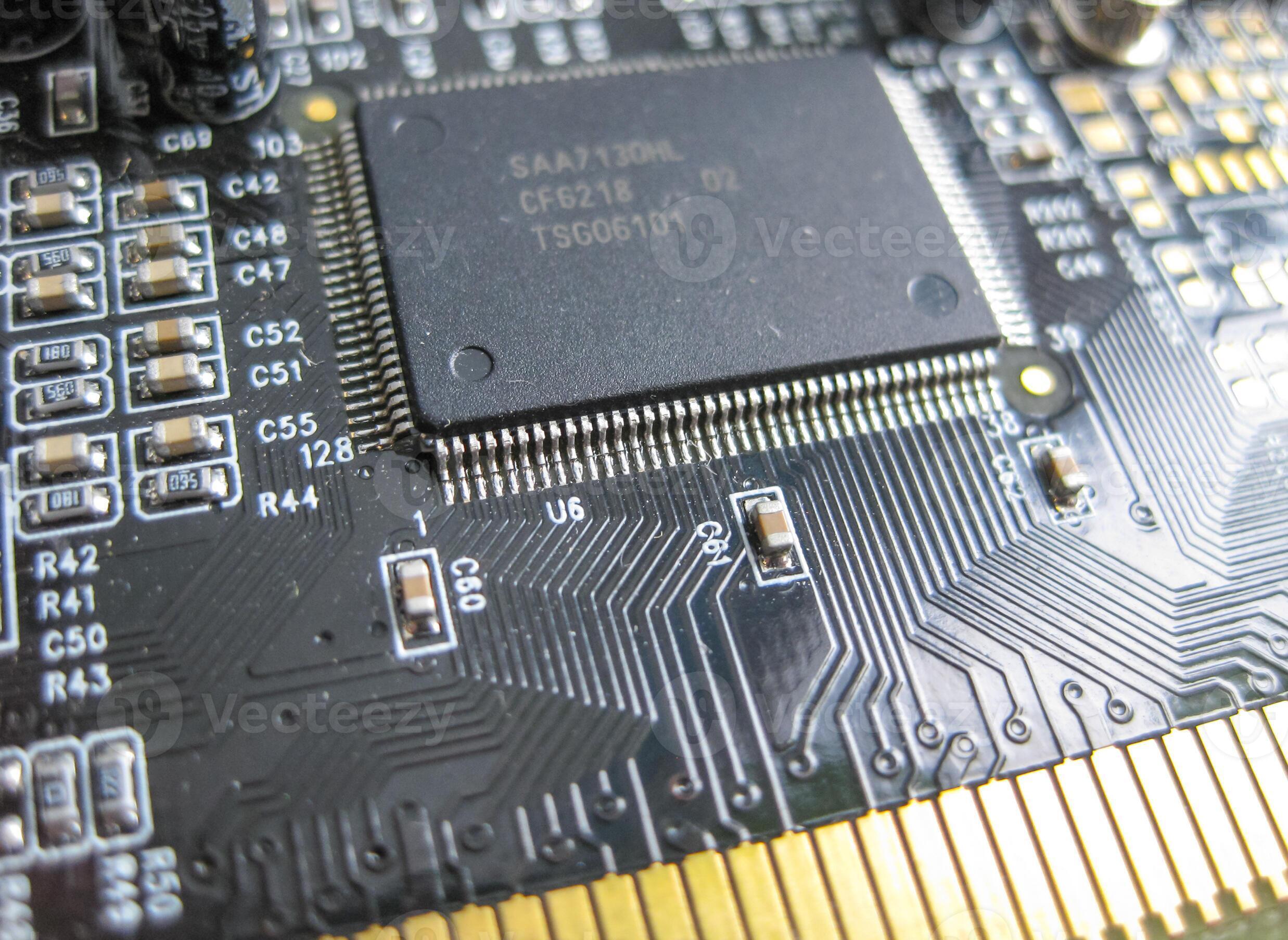 Electronic Board With Electrical Components Electronics Of Computer Equipment 38468423 Stock