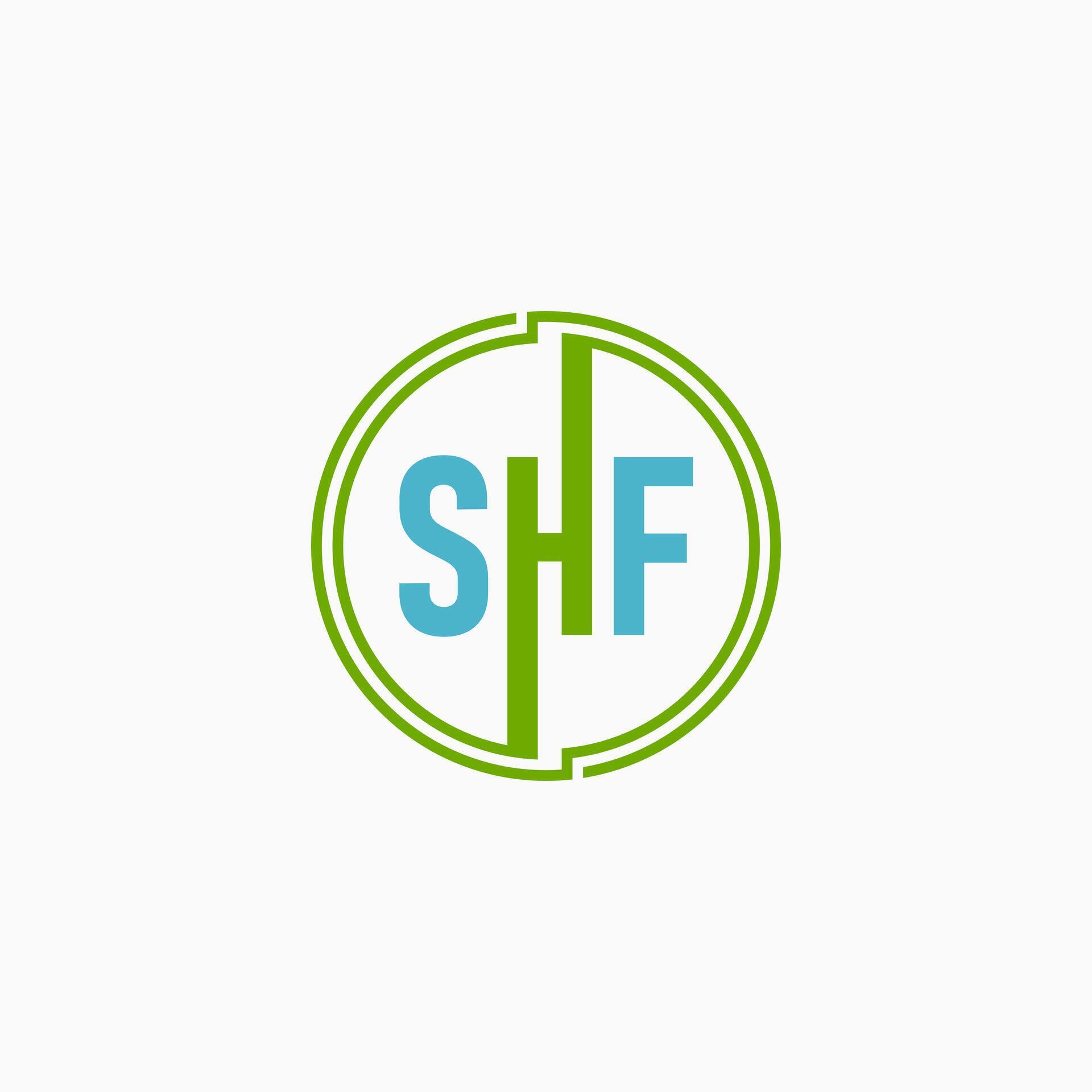 Logo design graphic concept creative premium abstract vector stock letter initial SHF font two ...