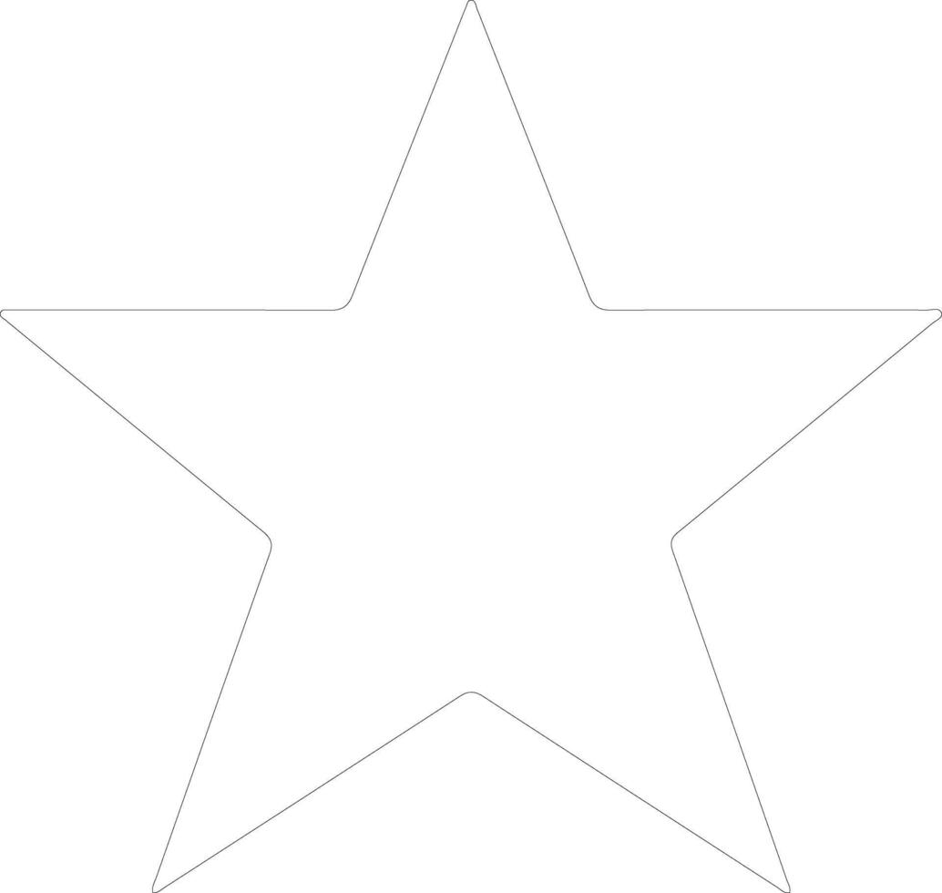 Star icon outline silhouette 38490897 Vector Art at Vecteezy