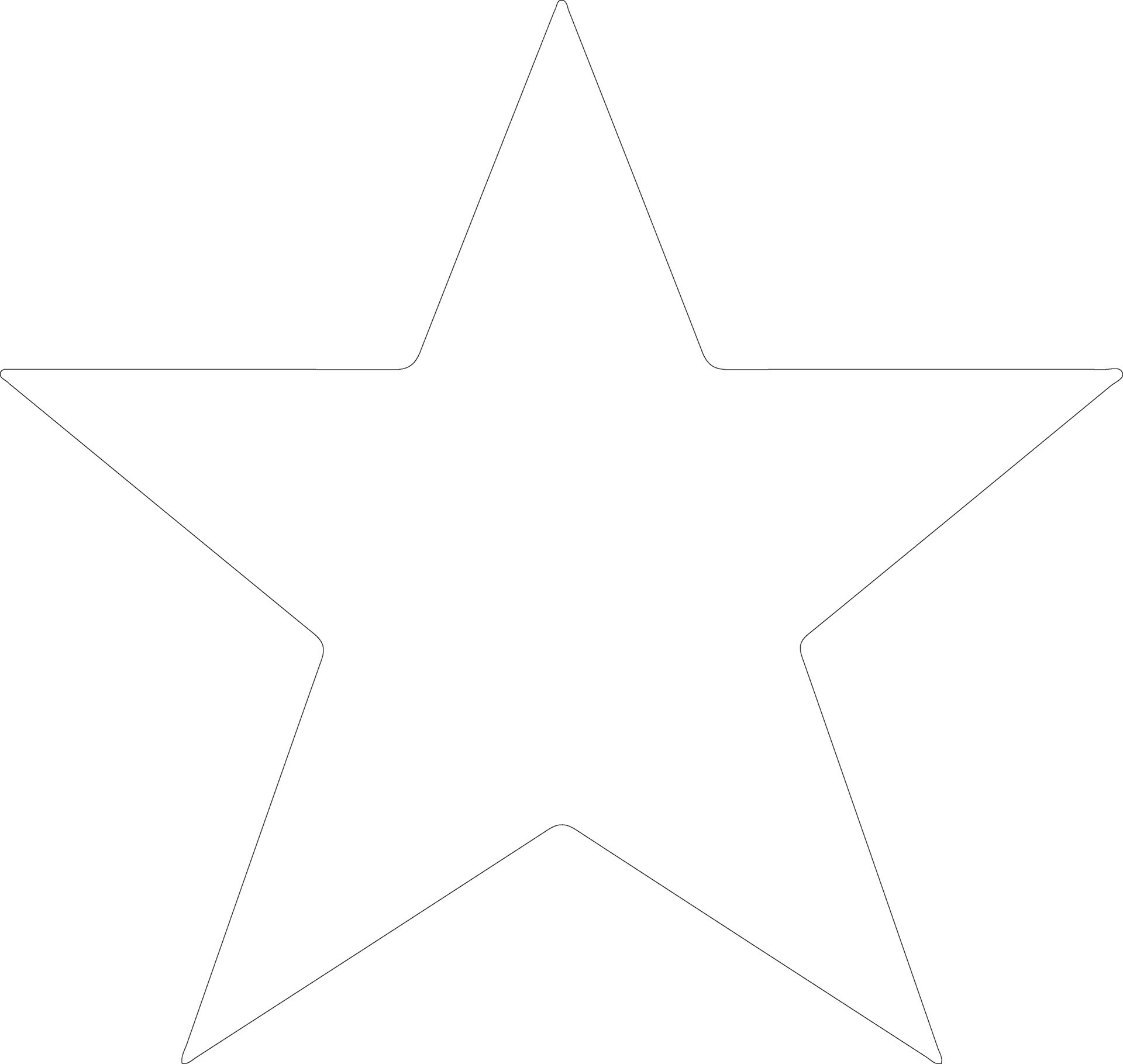 Star icon outline silhouette 38490897 Vector Art at Vecteezy