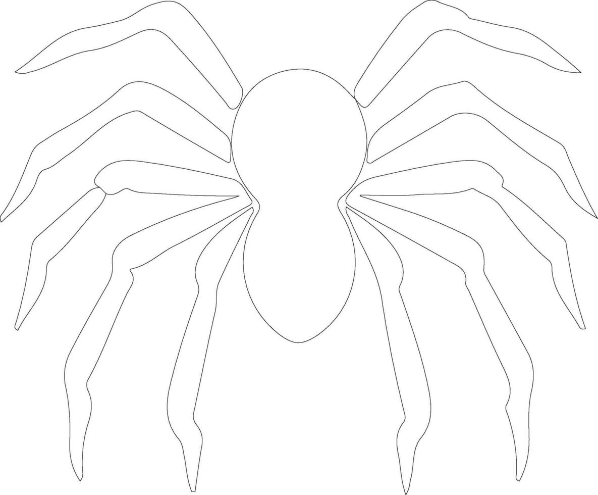 tarantula outline silhouette 38493250 Vector Art at Vecteezy