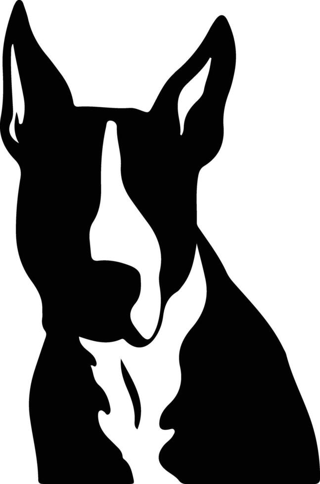 Bull Terrier black silhouette 38493266 Vector Art at Vecteezy