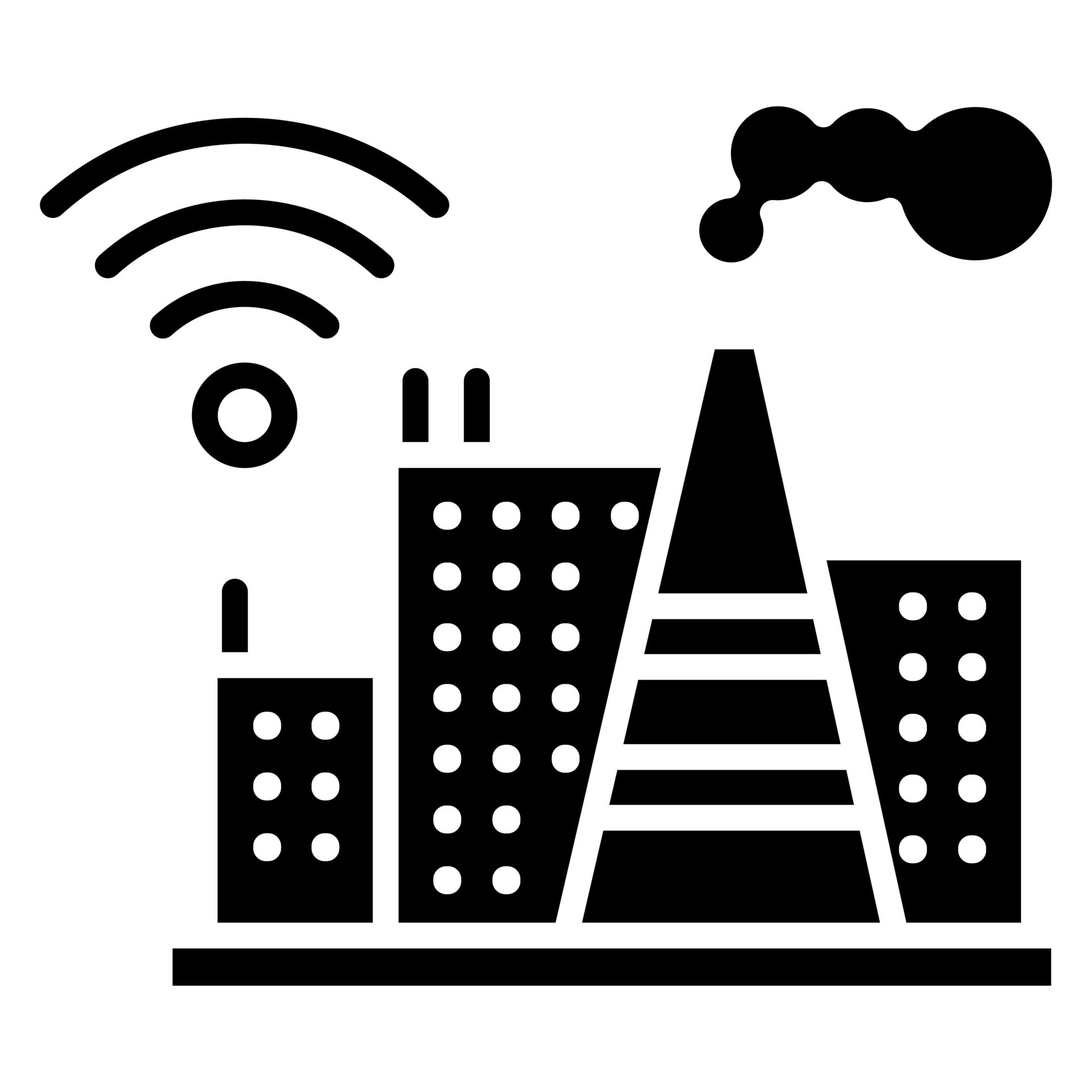 Industrial Iot Icon Line Vector Illustration 38493405 Vector Art At Vecteezy