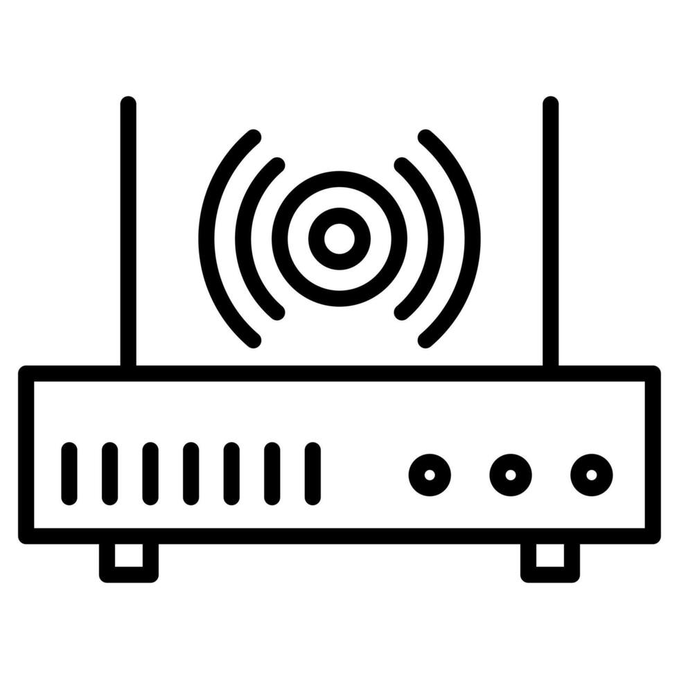 Iot Gateway Icon Line Vector Illustration 38493517 Vector Art At Vecteezy