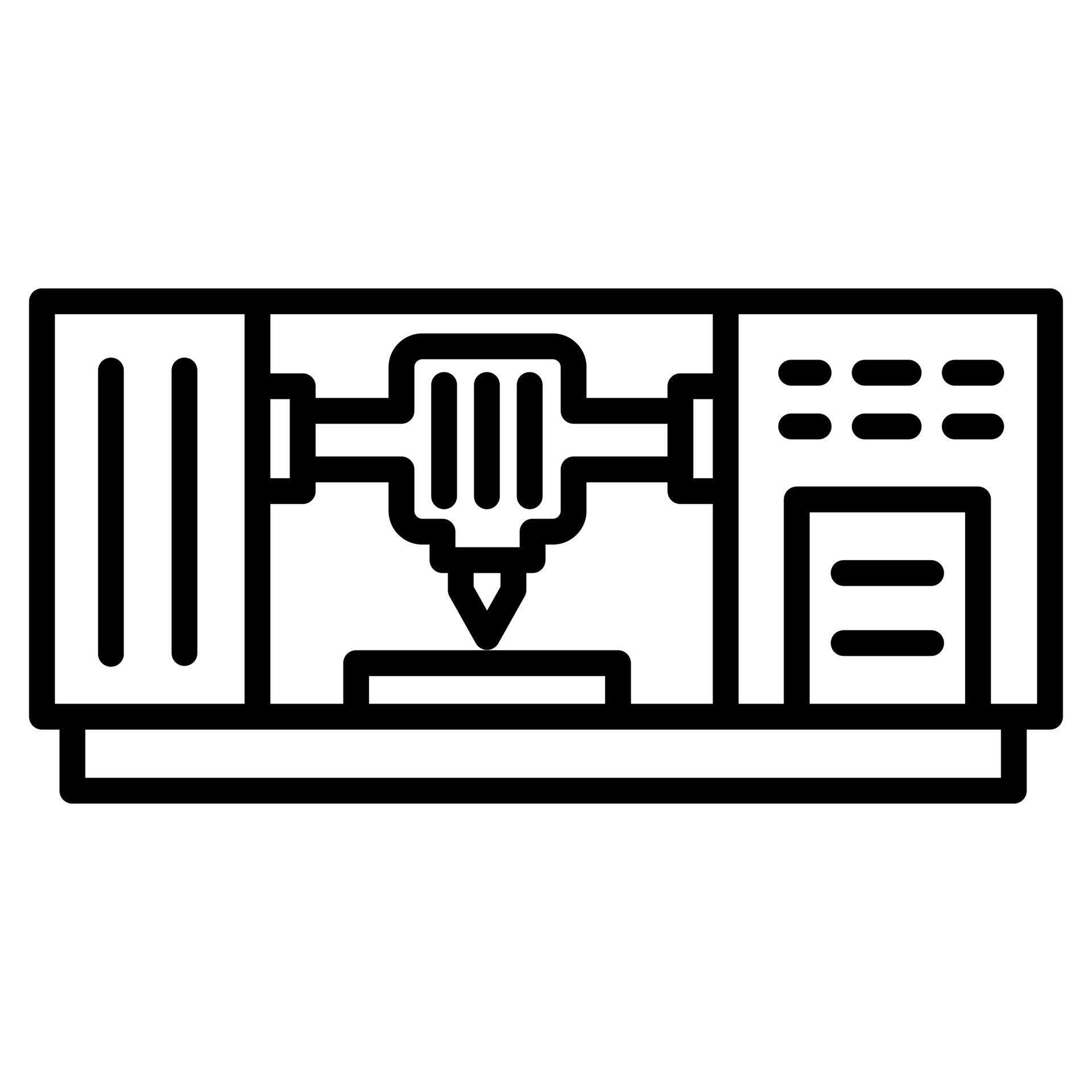 Machining Center icon line vector illustration 38493552 Vector Art at ... Machining Center icon line vector illustration 38493552 Vector Art at ...