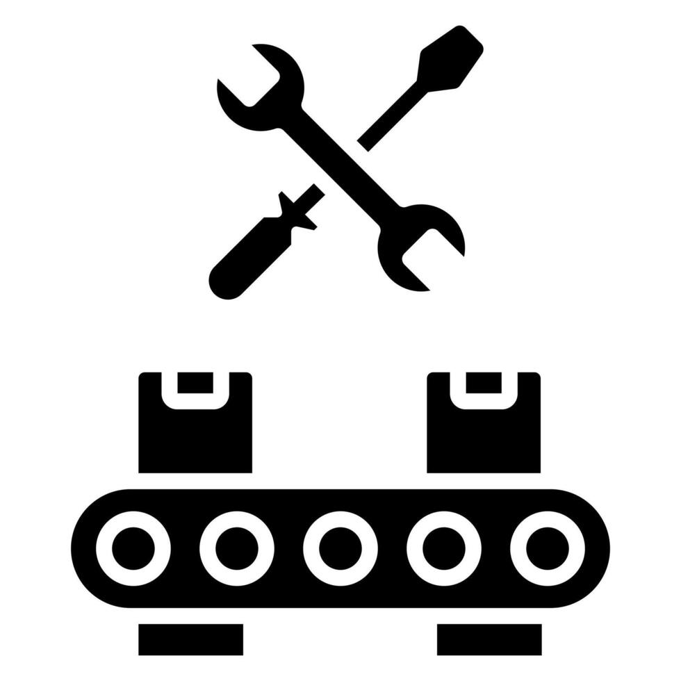 Manufacturing Tools icon line vector illustration 38493865 Vector Art ...