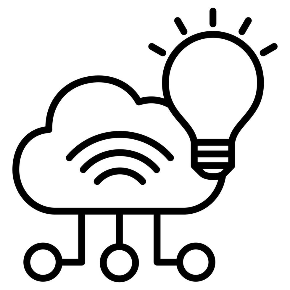 Iot Solutions Icon Line Vector Illustration 38493935 Vector Art At Vecteezy