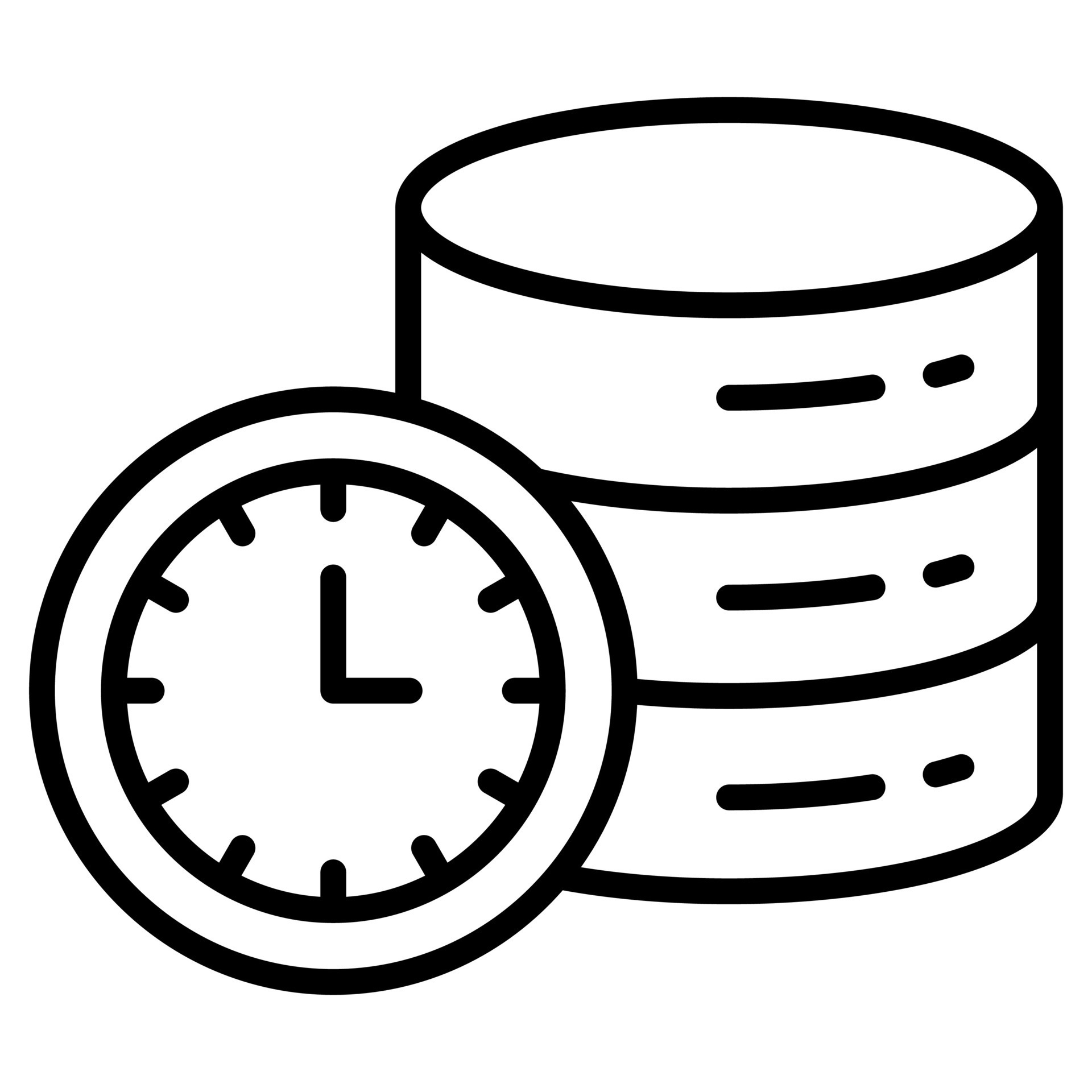 Real Time Data Icon Line Vector Illustration 38493946 Vector Art At Vecteezy