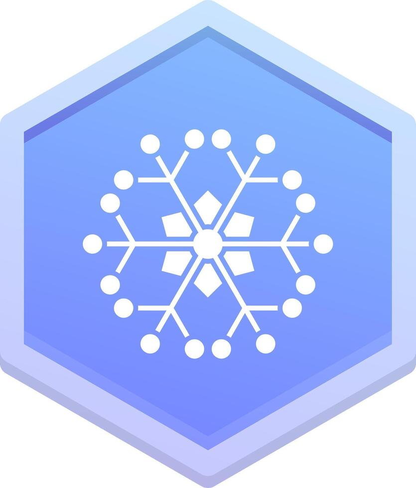 Snowflake Polygon Icon 38500286 Vector Art at Vecteezy