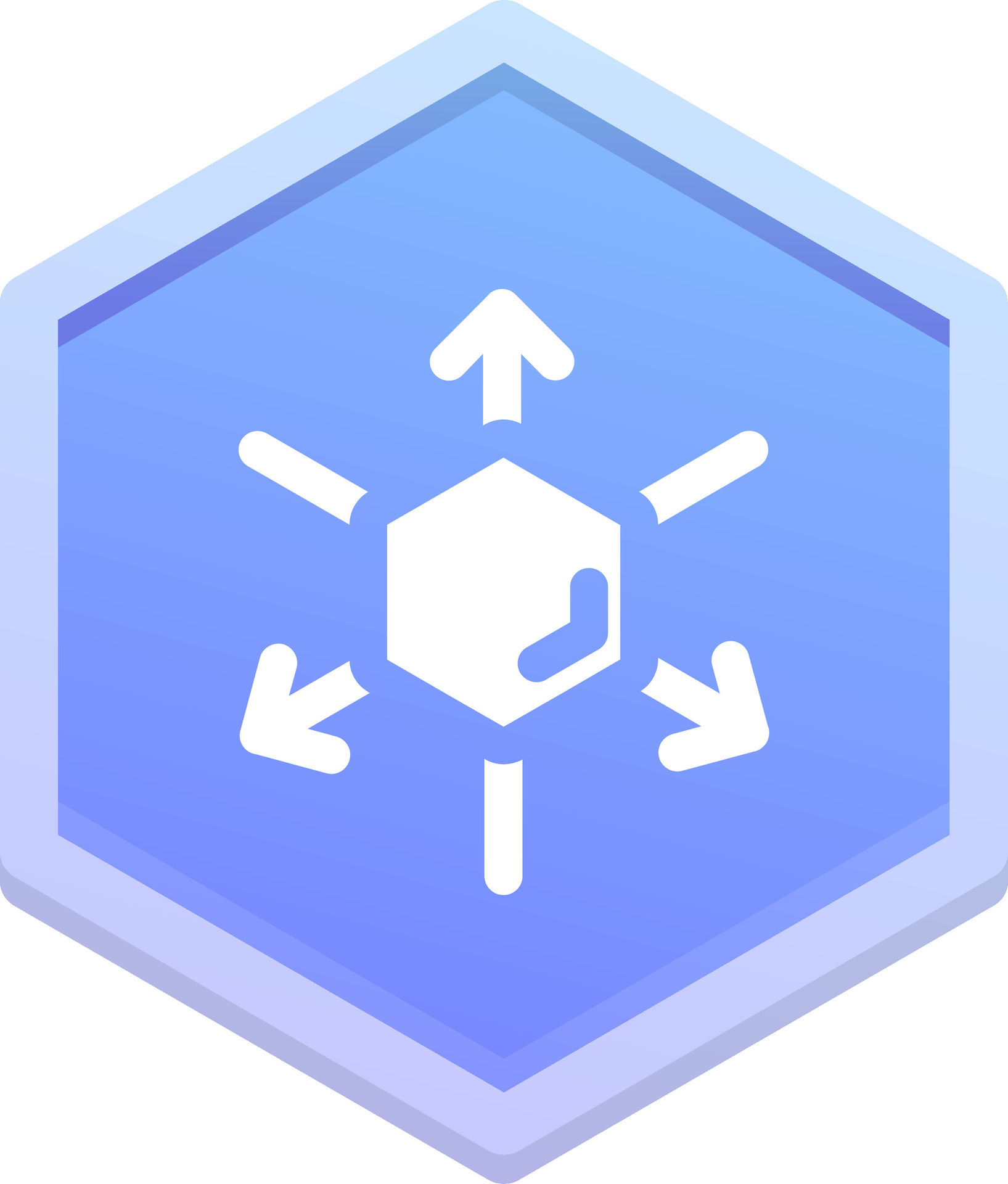 3d coordinate axis Polygon Icon 38504847 Vector Art at Vecteezy