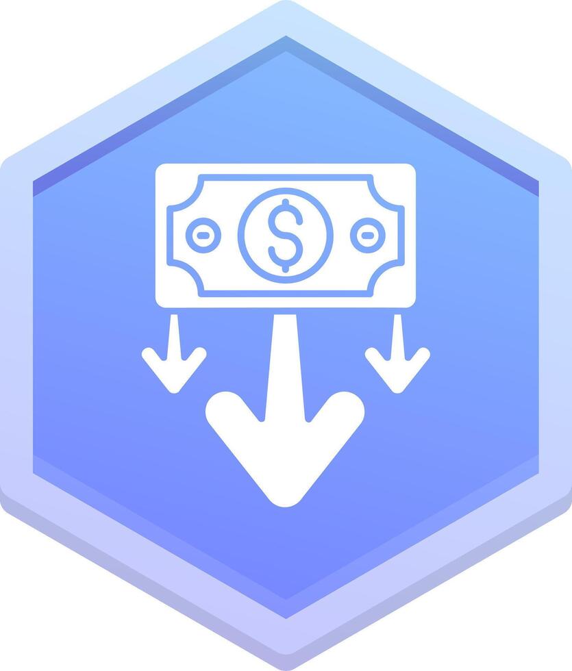 Decrease Polygon Icon 38506628 Vector Art at Vecteezy