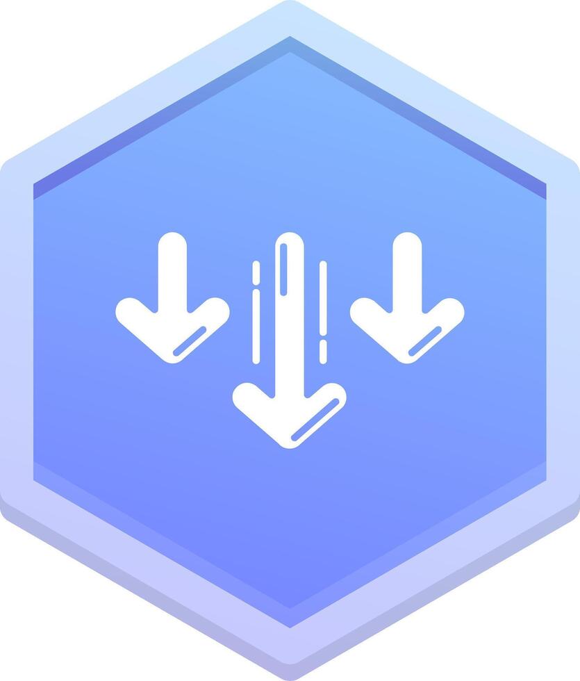 Decrease Polygon Icon 38506754 Vector Art at Vecteezy