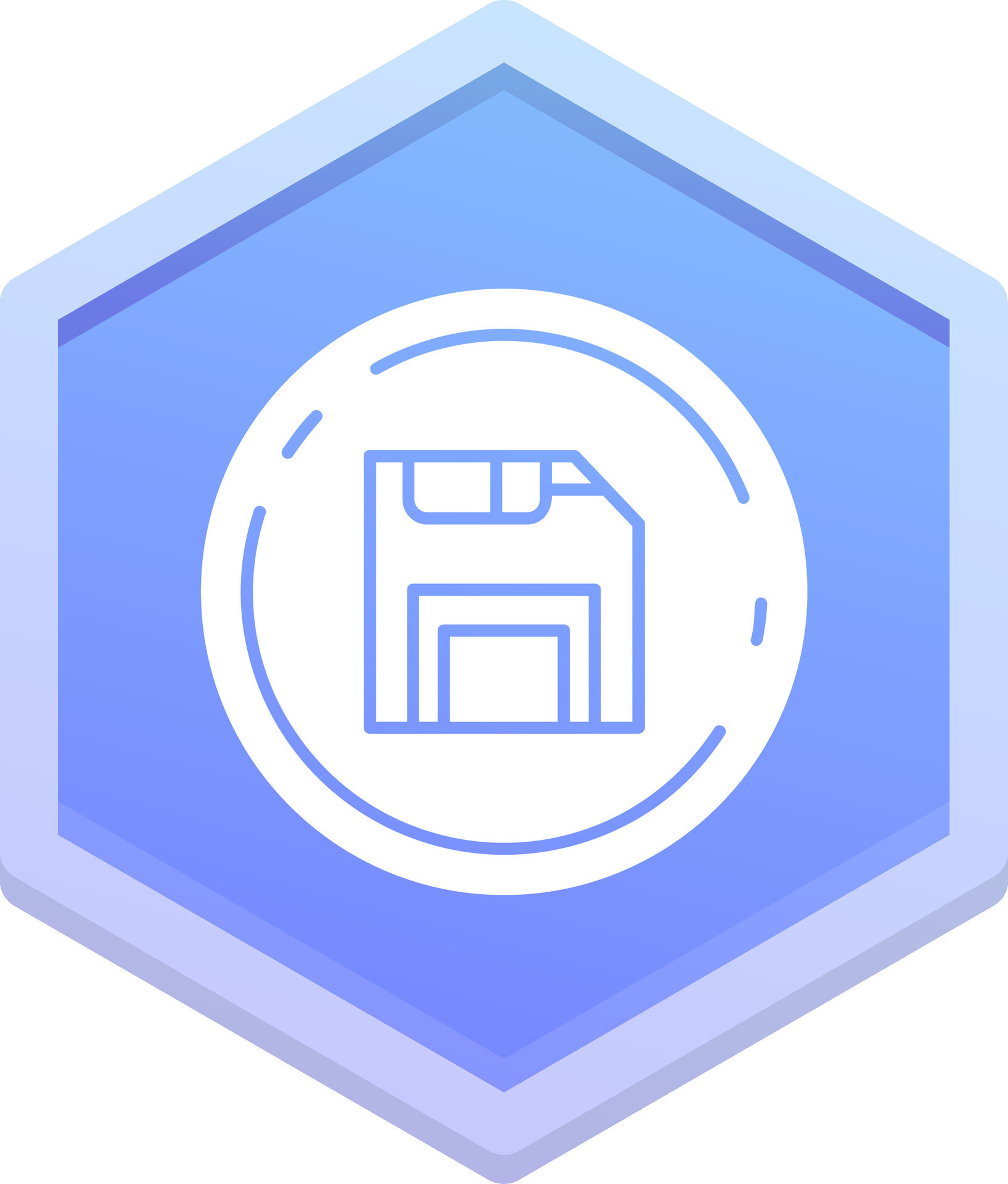 Save Polygon Icon 38506827 Vector Art at Vecteezy