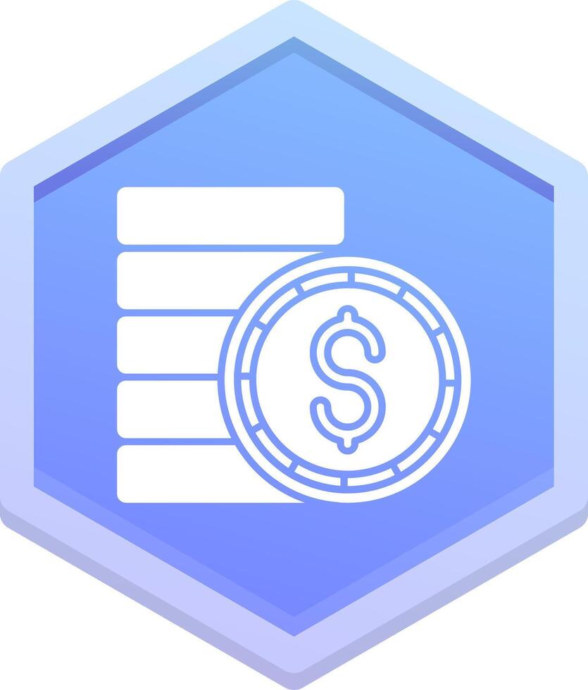 Coin Polygon Icon 38506902 Vector Art at Vecteezy