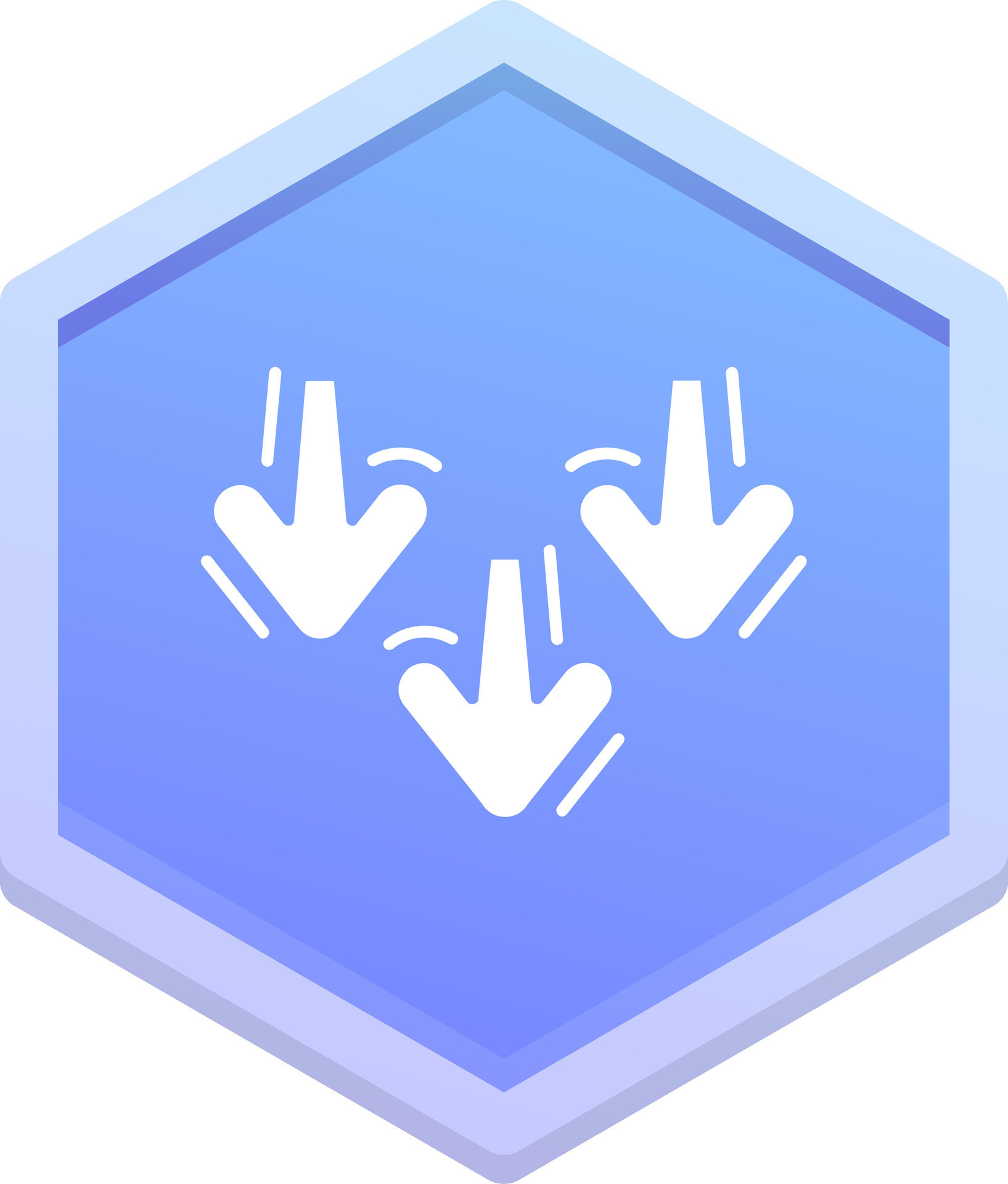 Decrease Polygon Icon 38507989 Vector Art at Vecteezy