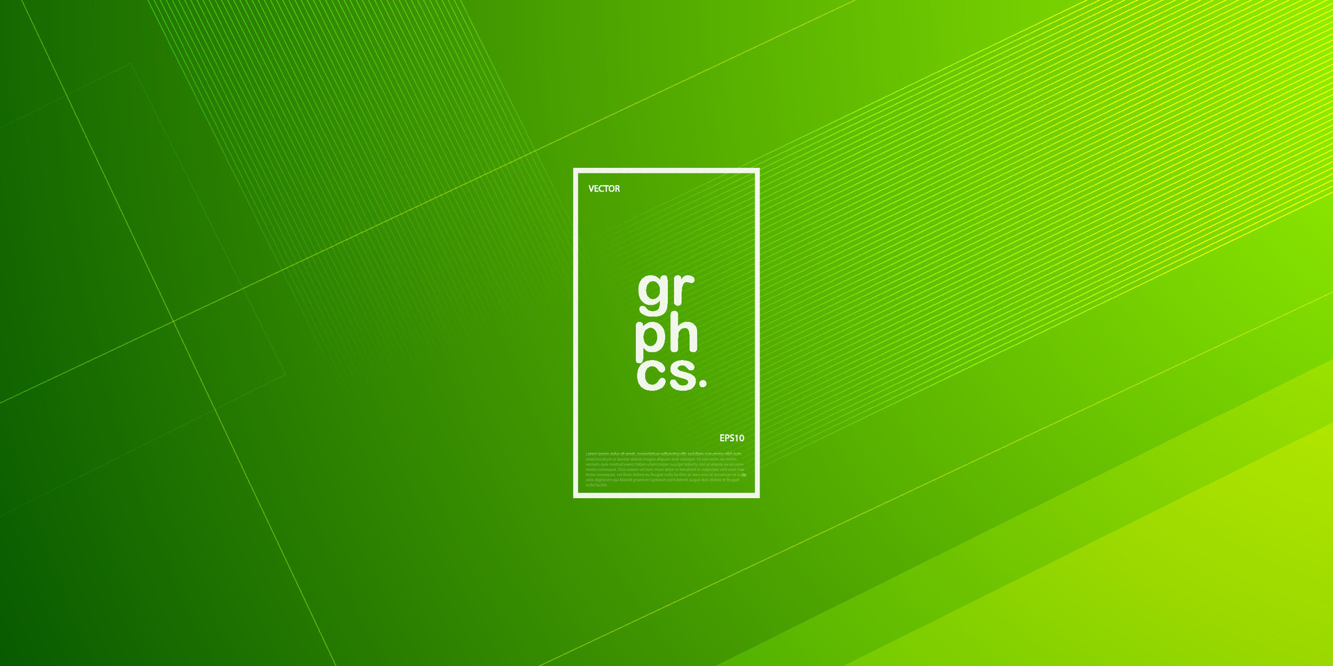 Abstract Colorful Green Gradient Illustration Background With Simple Lines Pattern Cool Design