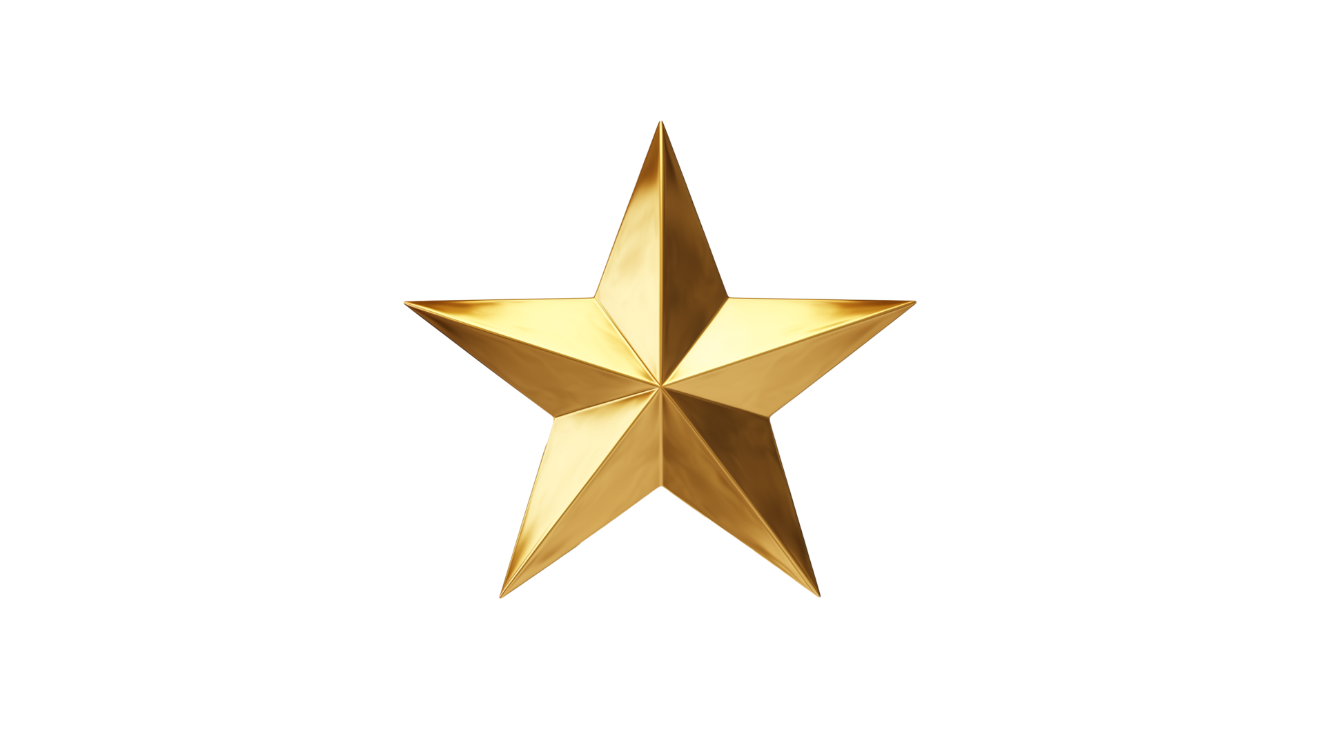 AI generated Golden star cut out. Realistic gold star on transparent background 38512095 PNG
