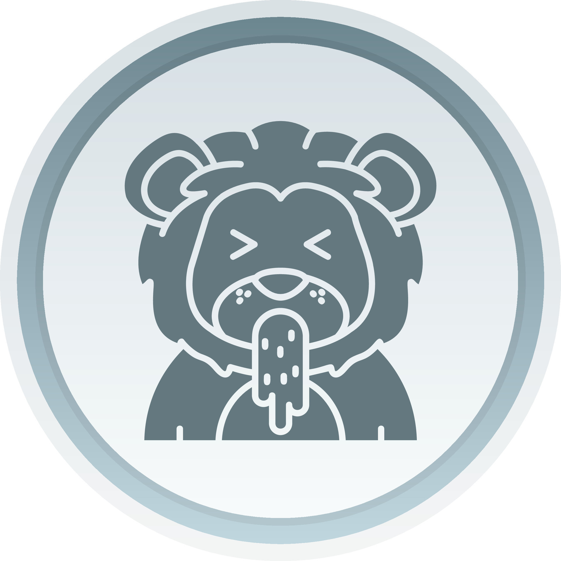 Vomit Solid button Icon 38513628 Vector Art at Vecteezy