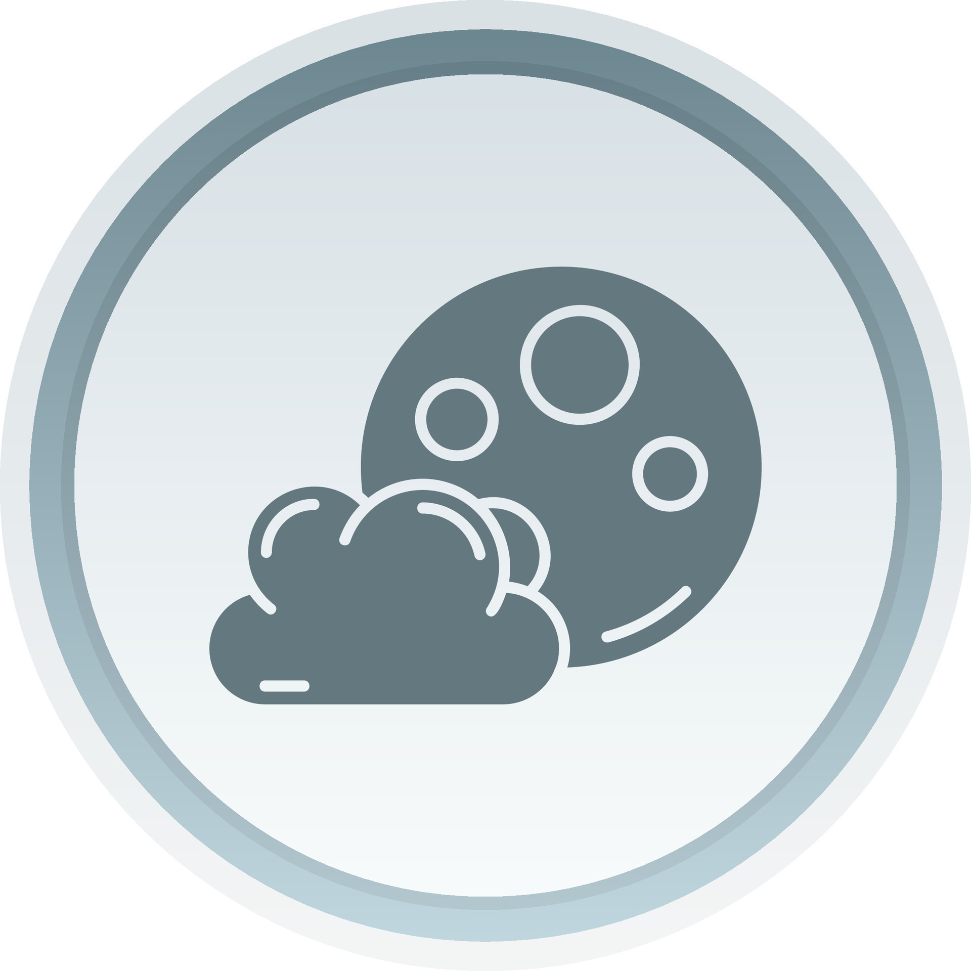 Moon Solid button Icon 38513693 Vector Art at Vecteezy