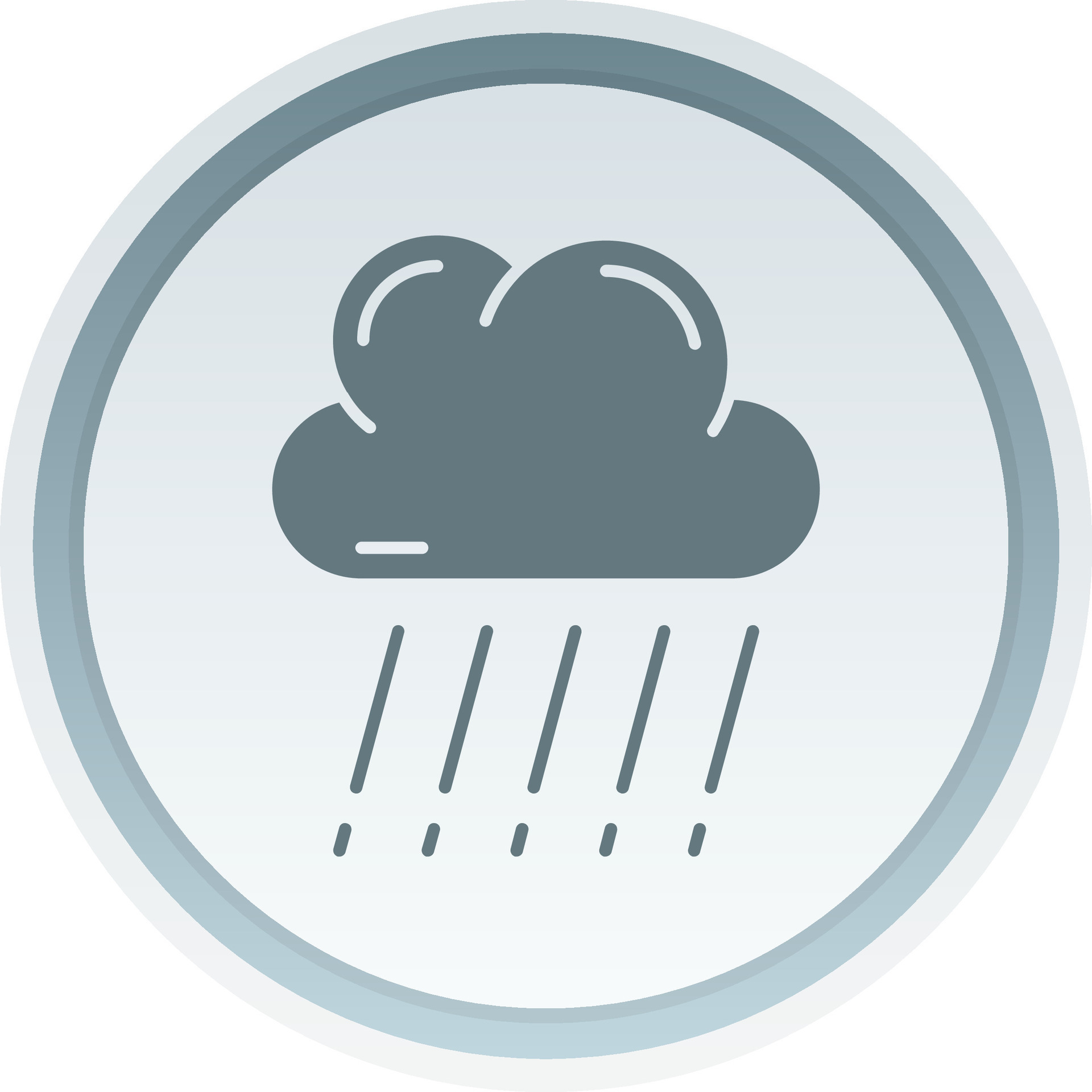 Rain Solid button Icon 38513739 Vector Art at Vecteezy