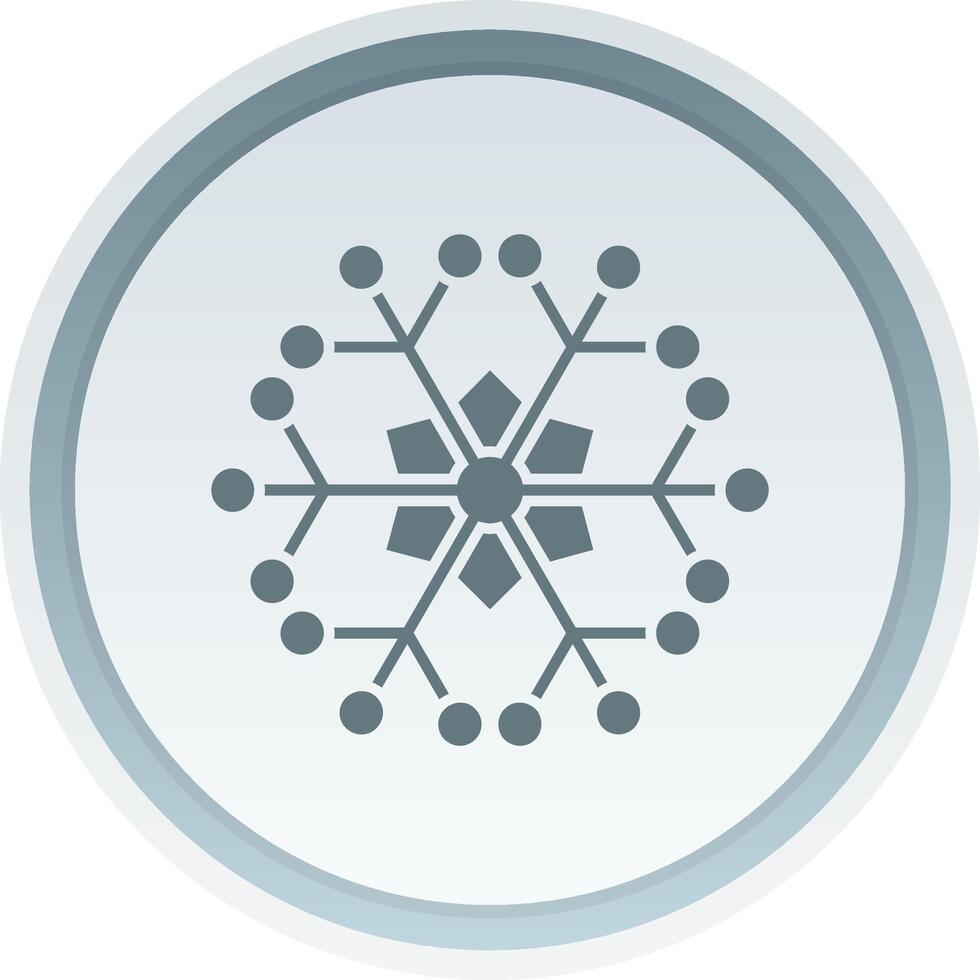 Snowflake Solid button Icon 38513742 Vector Art at Vecteezy