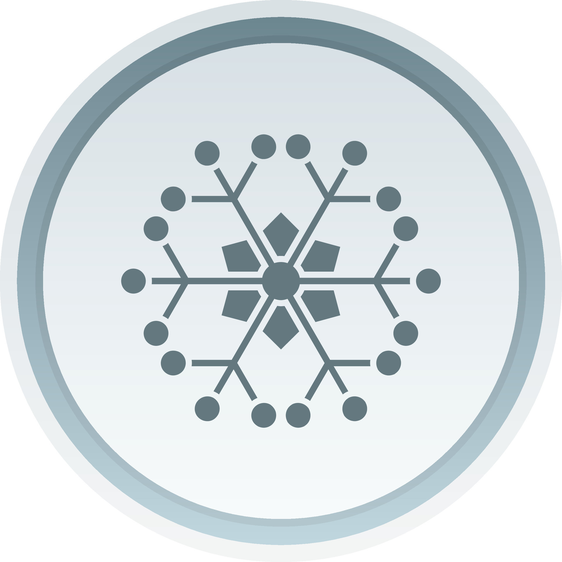 Snowflake Solid button Icon 38513742 Vector Art at Vecteezy