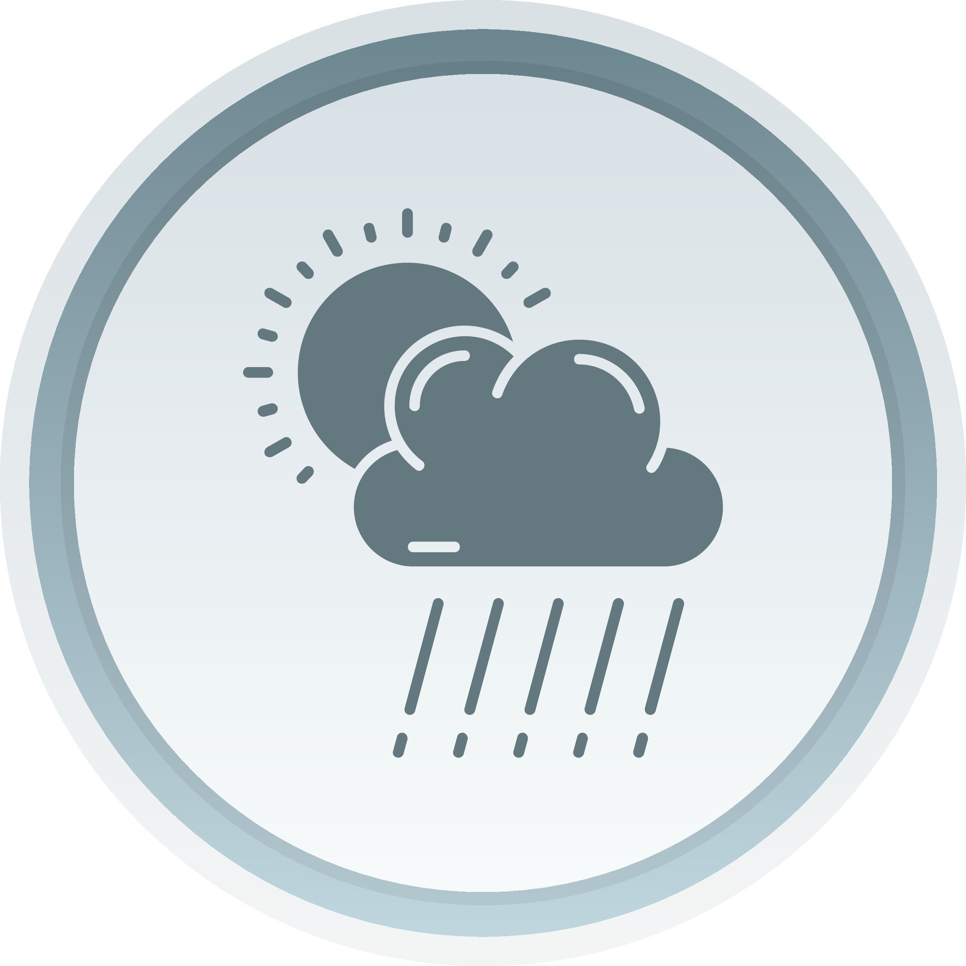 rain Solid button Icon 38513744 Vector Art at Vecteezy