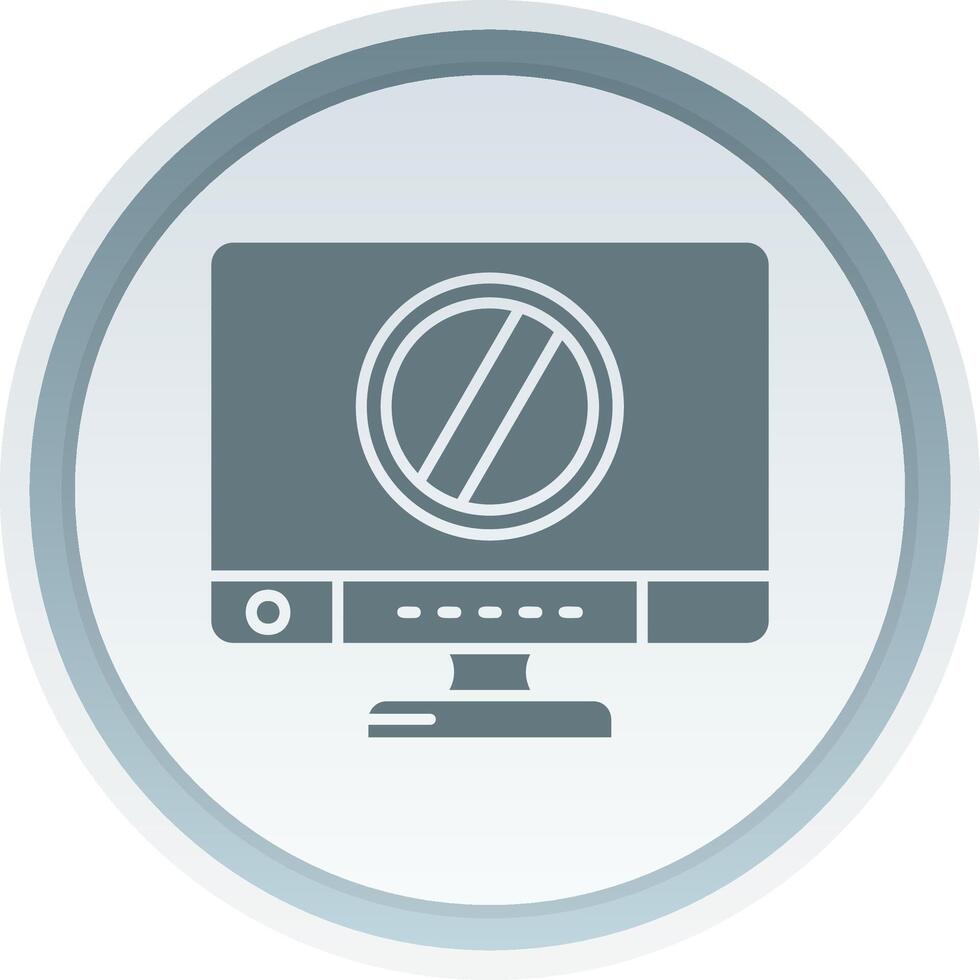 Ban Solid button Icon 38513899 Vector Art at Vecteezy